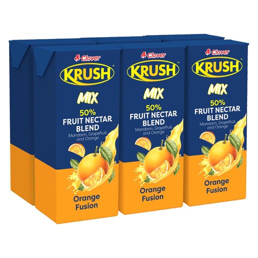 Krush UHT Orange Fusion Fruit Juice Blend 6 x 200ml | PnP