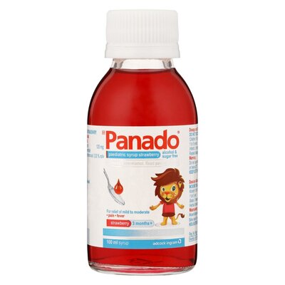 Panado Paediatric Strawberry Syrup 100ml | PnP