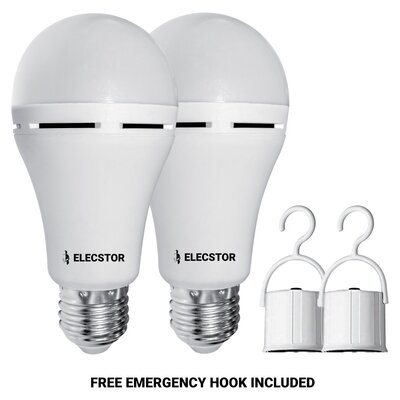 Elecstor E27 7W Rechargeable Globes 2 Pack | PnP