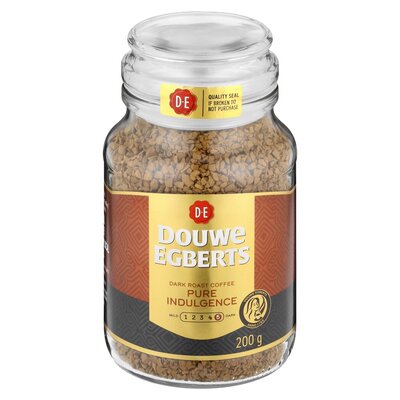 Douwe Egberts Instant Coffee Pure Indulgence Dark Roast 200g | Smart ...