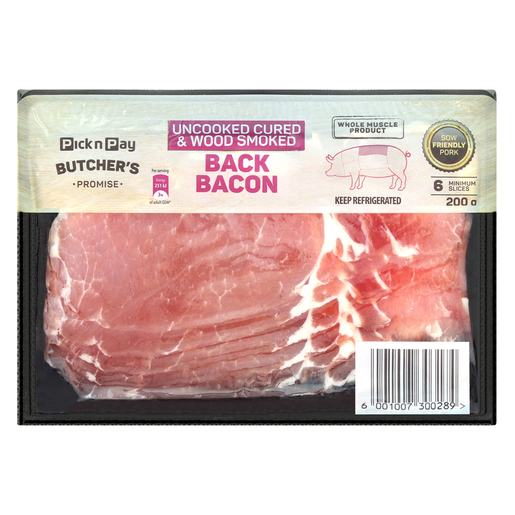 PnP Back Bacon 200g | PnP