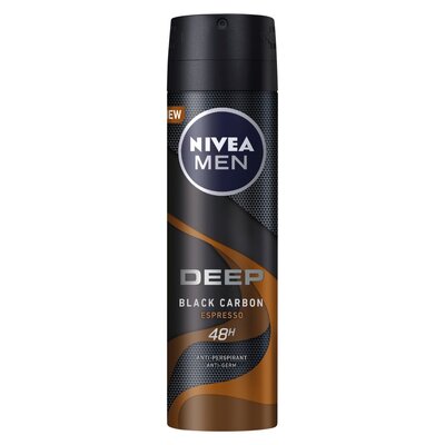 Nivea Men Deep Black Carbon Espresso Deodorant Body Spray 150ml | Smart ...