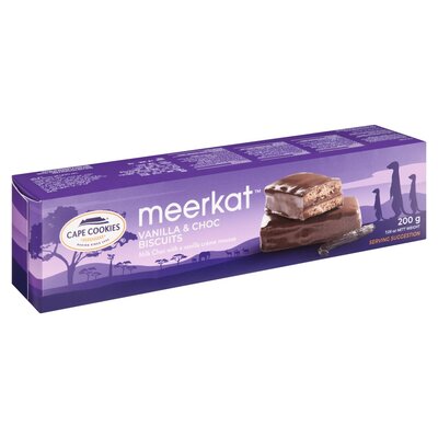 Cape Cookies Meerkat Vanilla & Chocolate Biscuits 200g | PnP