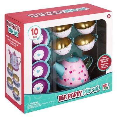 Kids 'n Play Tin Tea Set 10 Piece | PnP