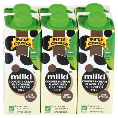 First Choice Cookies & Cream Flavoured Milk 6 x 250ml | PnP