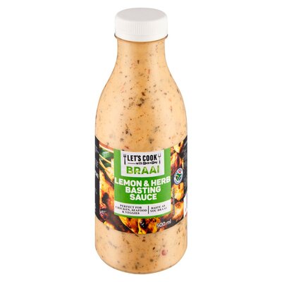 PnP Let's Cook Braai Lemon & Herb Basting Sauce 500ml | PnP