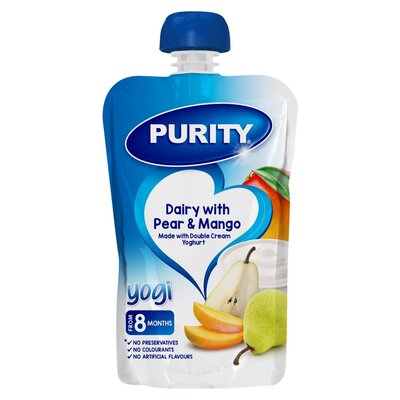 Purity Pouch Dairy with Pear & Mango 110ml from 6 Months | Smart Price ...