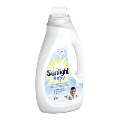 Sunlight Gentle Baby Auto & Hand Washing Liquid Detergent 1.5L | PnP