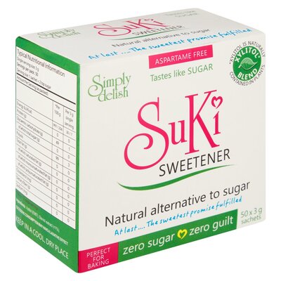 Simply Delish Naturally Sweeterned Suki Sachets 50 x 3g | PnP