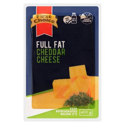 First Choice Full Fat Sliced Cheddar Cheese 900g | PnP
