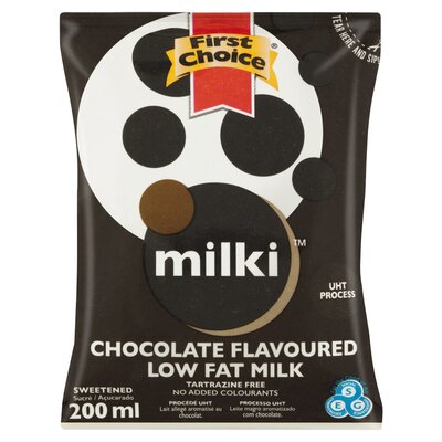 First Choice Milki Strawberry Flavoured Full Cream Milk 200ml | PnP