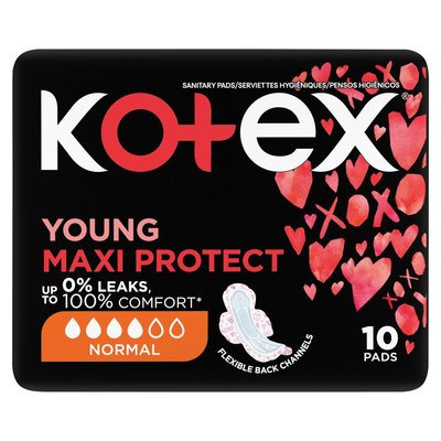 Kotex Young Maxi Thick Pads - Normal 10 Pack | Smart Price Specials ...
