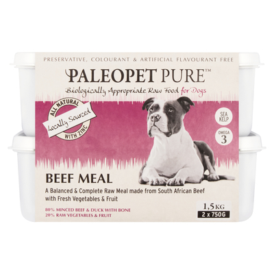 Paleopet Pure Beef Meal For Dogs 2 x 750g | PnP