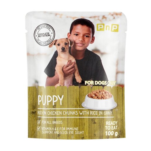PnP Puppy Rich in Chicken with Rice in Gravy 100g | PnP