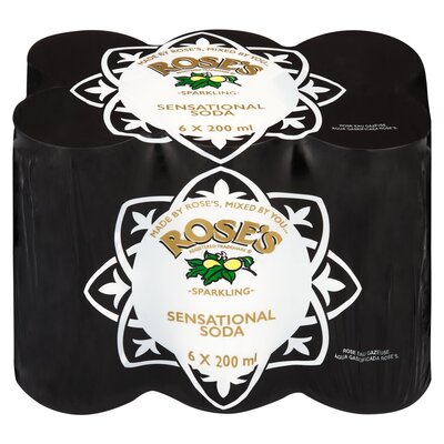 Rose's Carbonated Soft Drinks Sensational Soda 200ml x 6 | PnP