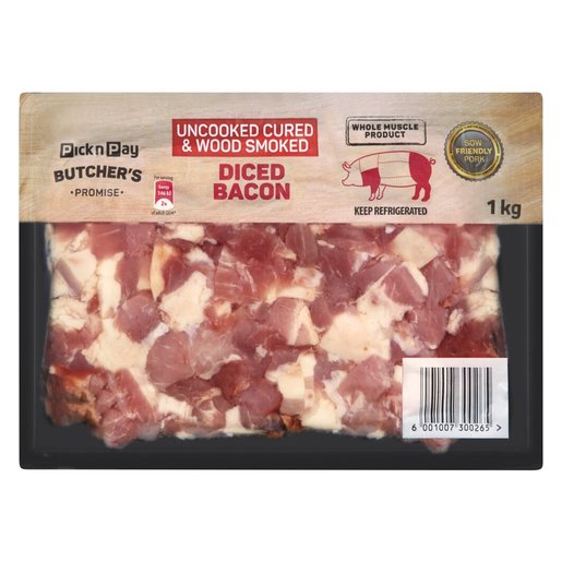 PnP Diced Bacon 1kg | PnP