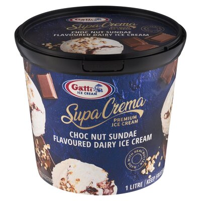 SUPA CREMA CHOC NUT SUNDAE ICE CREAM 1L | PnP