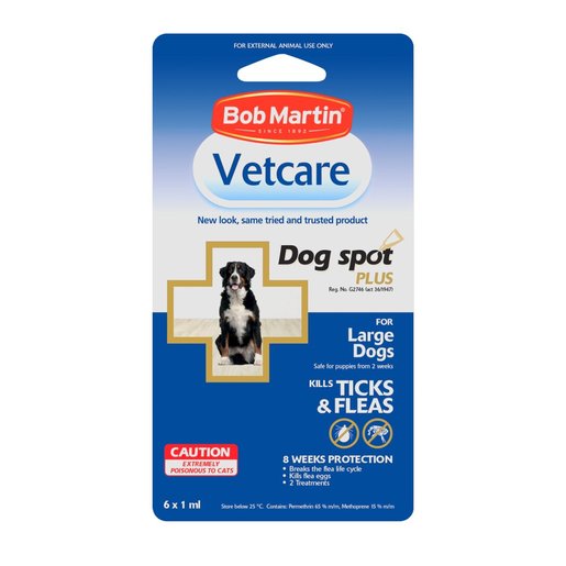 Bob Martin Vetcare Dog Spot Plus Large 1ml 6 Pack | PnP