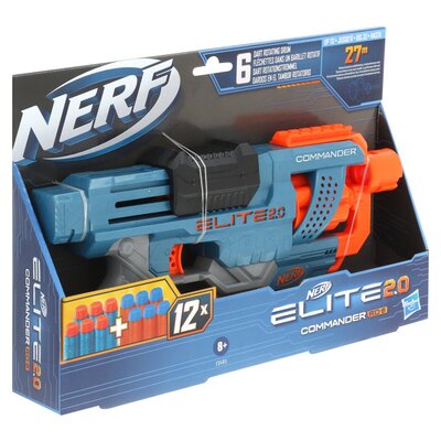 Nerf Elite 2.0 Commander RD6 Foam Dart Gun | PnP