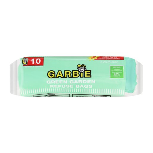 Garbie Green Garden Refuse Bags 750mm x 900mm 10 Pack | Smart Price ...