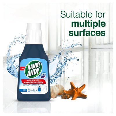 Handy Andy Ocean Fresh Concentrated Floor & Multipurpose Cleaner Refill ...