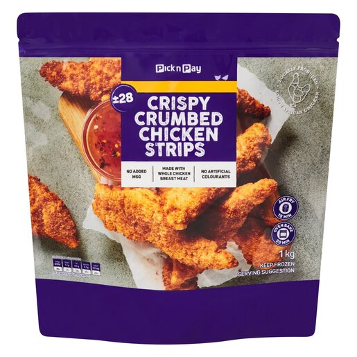 PnP Frozen Crispy Crumbed Chicken Strips 1kg | PnP
