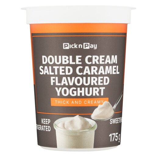 PnP Double Cream Salted Caramel Flavoured Yoghurt 175g | PnP