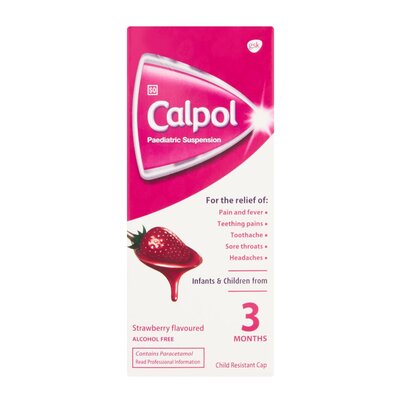 Calpol Strawberry Flavoured Pediatric Syrup 100ml | PnP