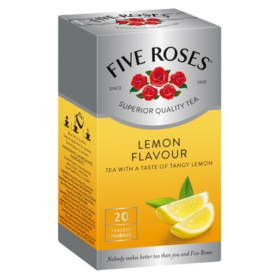 Five Roses Lemon Flavour Tea 20 Pack | PnP