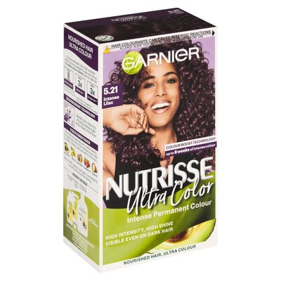 Garnier Nutrisse Intense Lilac 5.21 Ultra Colour Permanent Hair Colour ...
