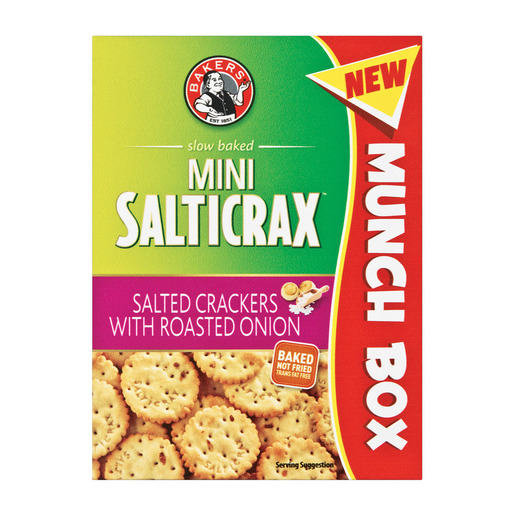 Bakers Salticrax Mini Bisc R/onion 200g x 12 | PnP