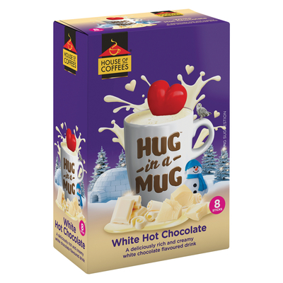 Hug in a Mug White Hot Chocolate 8 x 25g | PnP