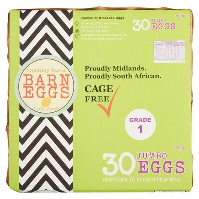 Finchley Farms Barn Jumbo Eggs 30 Pack | PnP