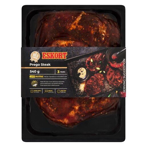 Eskort Premium Select Prego Pork Steaks 540g | PnP