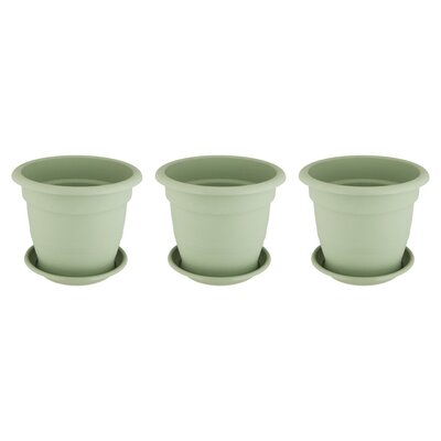 Addis Eco Venus Pot & Saucer Set 3 X 26cm | PnP