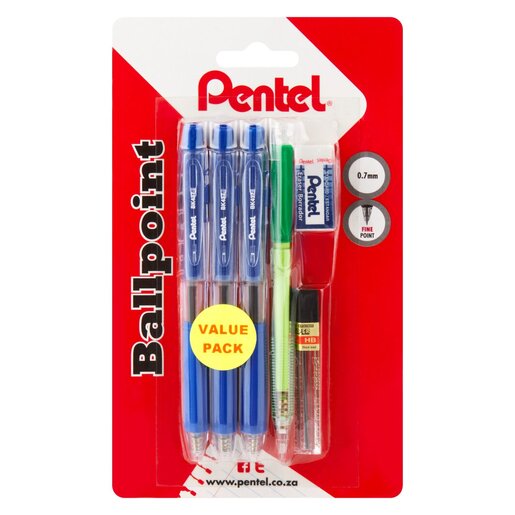 Pentel Ballpoint Starter Pack Blue | PnP