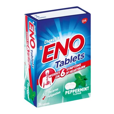 Eno Heartburn & Antacid Tab Peppermint 24s | PnP