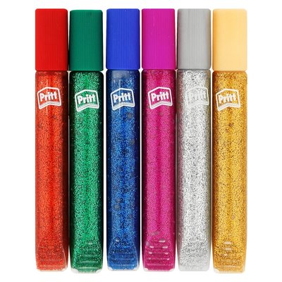 Pritt Glitter Glue Pens 6 x 10ml x 504 | PnP