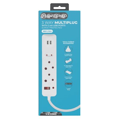 PnP 8 Way Multiplug with Usb | PnP