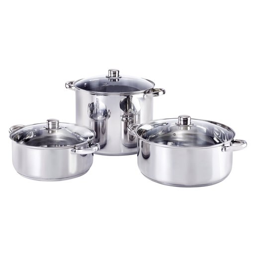 SALTON Stainless Steel 6 Piece Family Pot Set | PnP