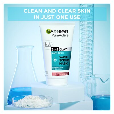 Garnier Pure Active 3in1 Cleanser 150ml | PnP
