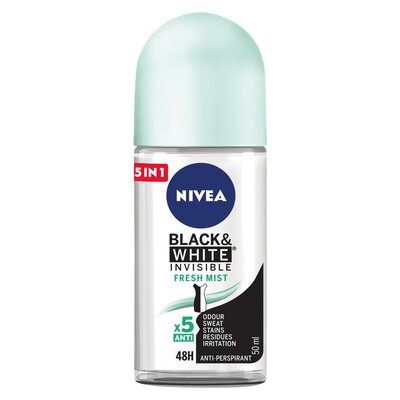 Nivea Female Invisible Black & White Fresh Roll On 50ml | PnP