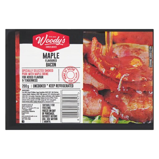 Woody's Maple Flavoured Bacon 200g | PnP