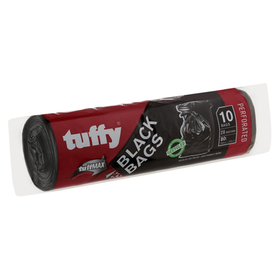 Tuffy Black Refuse Bags 750mm x 950mm 10 Pack | PnP
