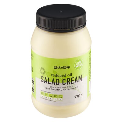 PnP Live Well Reduced Oil Salad Cream 770g | PnP