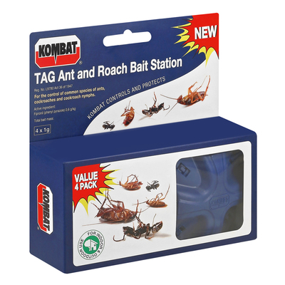 Kombat Tag Ant & Roach Bait Station 4 Pack | PnP