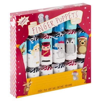 Holly & Ivy Finger Puppets Christmas Crackers 6 Pack | PnP