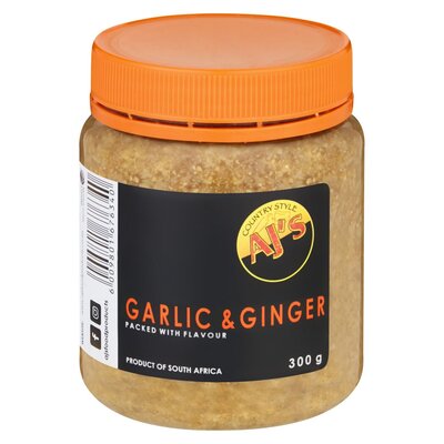 Aj's Garlic & Ginger Screwtop 300g | PnP
