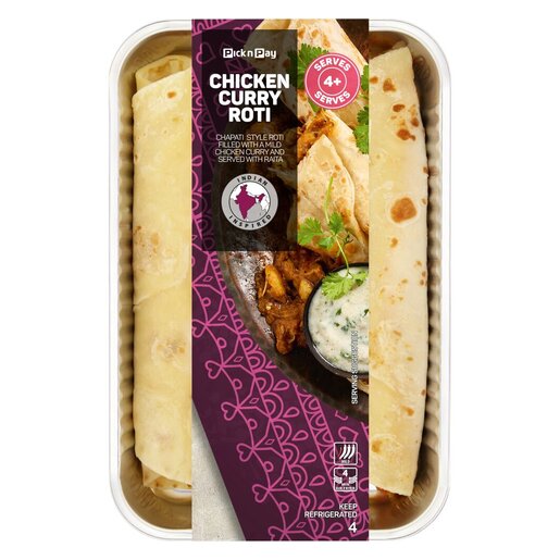 PnP Chicken Curry Roti 4 Pack | PnP