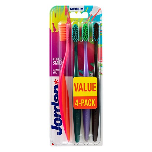 Jordan Ultimate You Toothbrush Medium 4ea | PnP